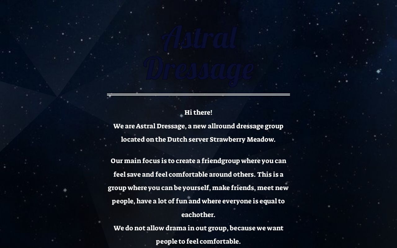 Astral Dressage
